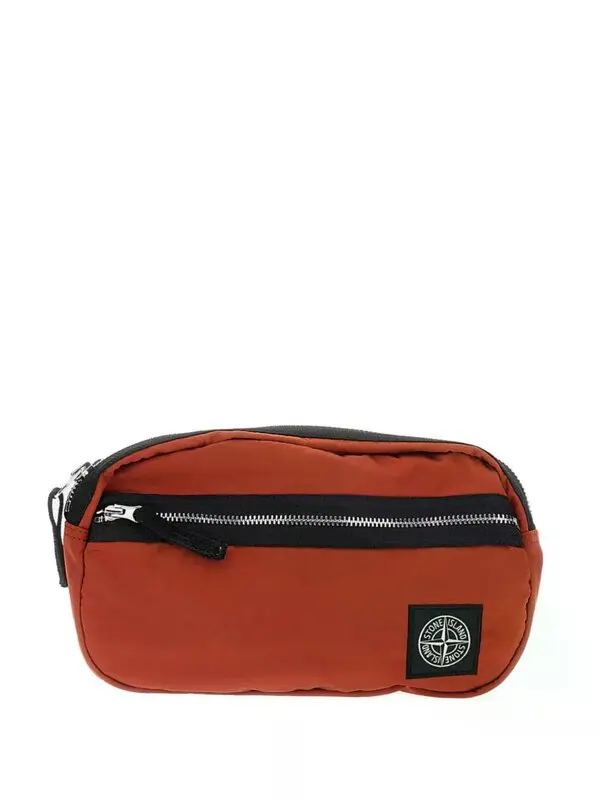 Stone Island Logo-patch Belt Bag - Orange