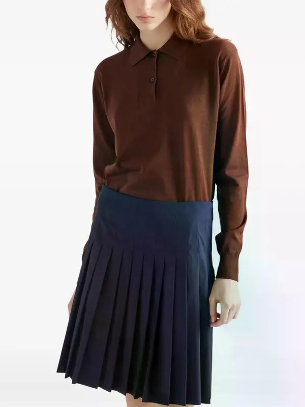 Prada Polo-neck Ribbed-knit Sweater