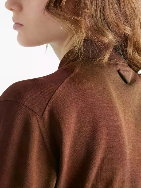 Prada Polo-neck Ribbed-knit Sweater