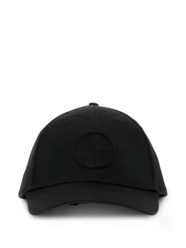 Stone Island Embossed-logo Baseball Cap - Black