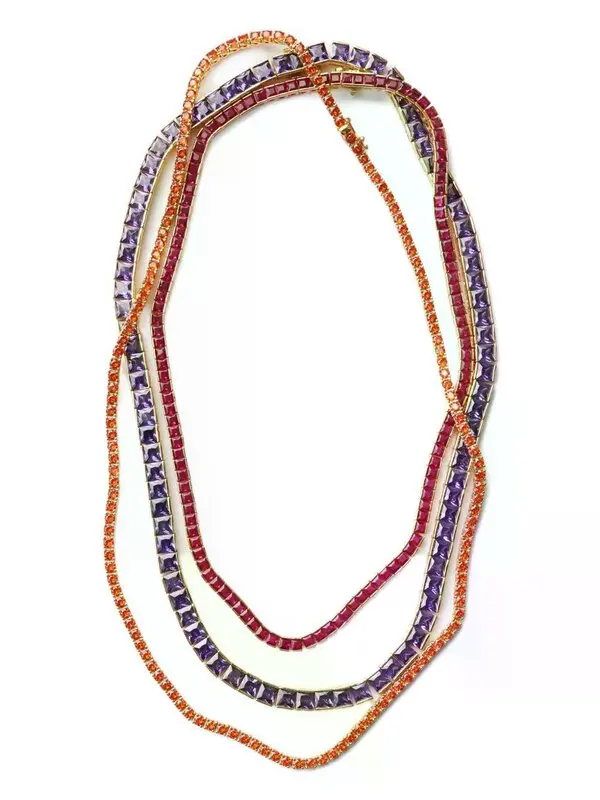 IZABEL DISPLAY Tennis Square Necklace