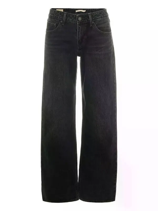 LEVI'S Low-rise Wide-leg Jeans - Black