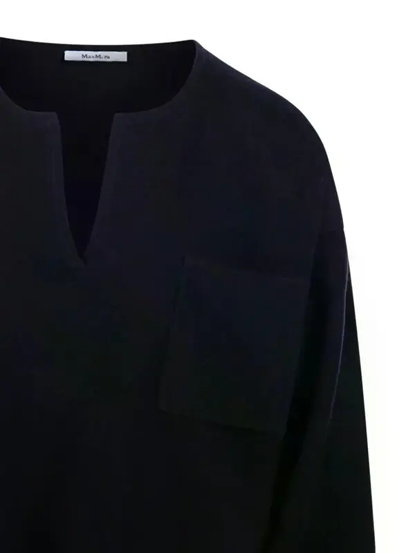 Max Mara V-neck Sweater With Pocket