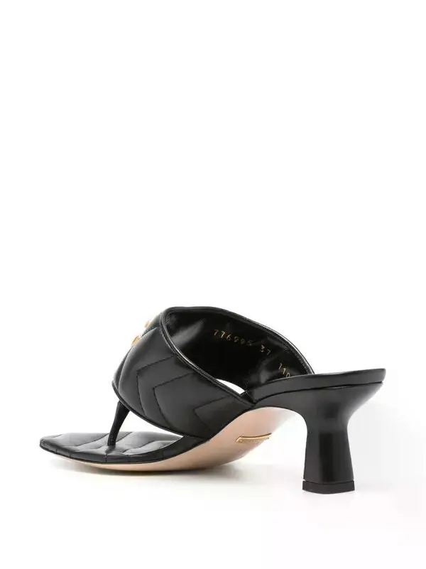 Gucci Double G Leather Sandals