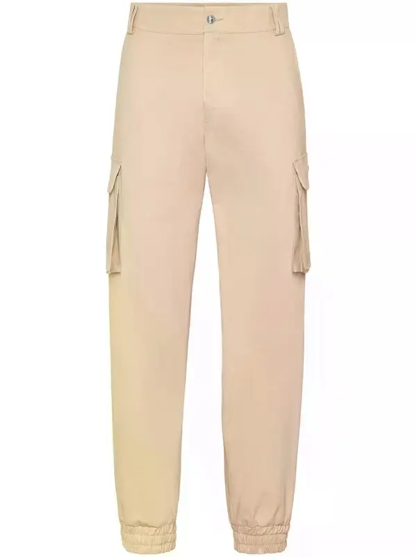 Philipp Plein Logo-plaque Cargo Trousers - Neutrals