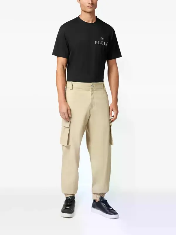 Philipp Plein Logo-plaque Cargo Trousers - Neutrals