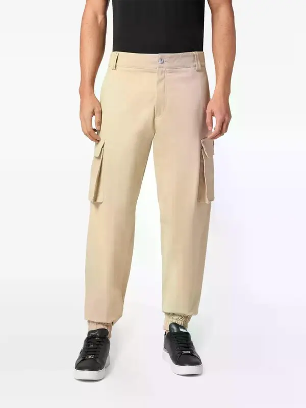 Philipp Plein Logo-plaque Cargo Trousers - Neutrals