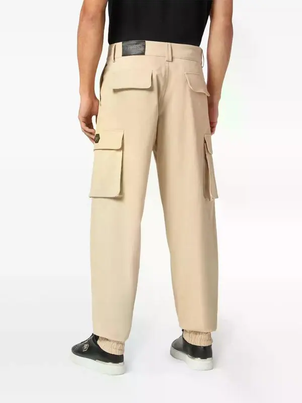 Philipp Plein Logo-plaque Cargo Trousers - Neutrals