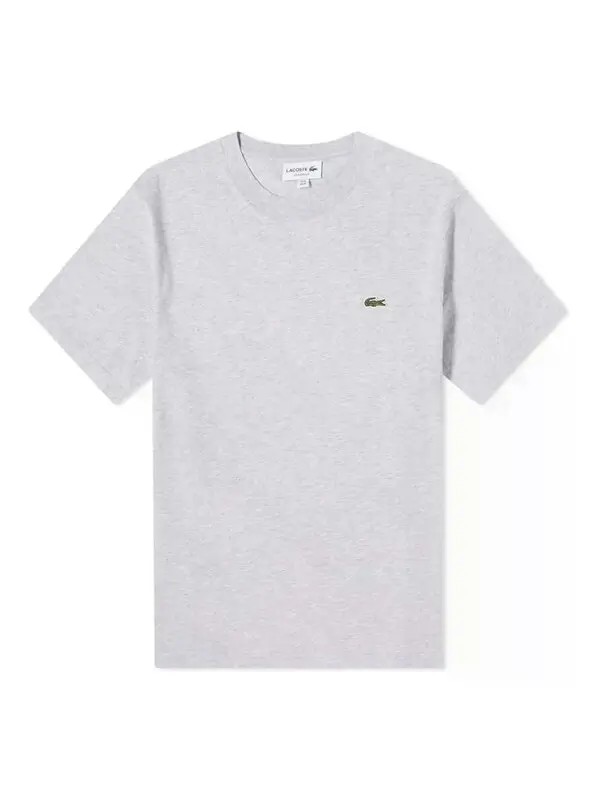 Lacoste Logo-patch Cotton T-shirt - Grey