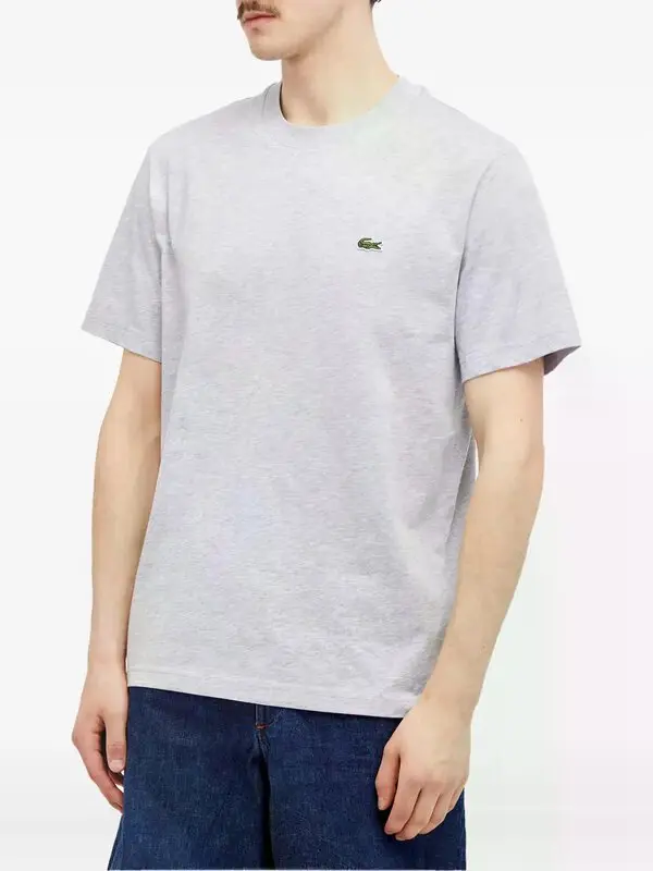 Lacoste Logo-patch Cotton T-shirt - Grey