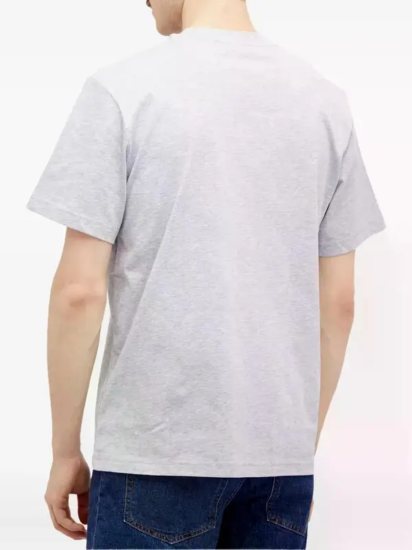 Lacoste Logo-patch Cotton T-shirt - Grey