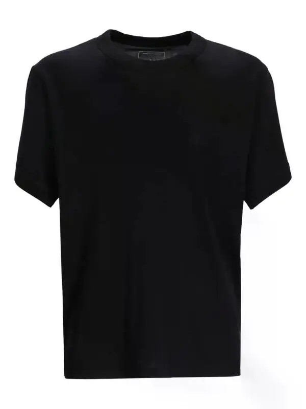 Y3 Logo-detail Cotton T-shirt - Black