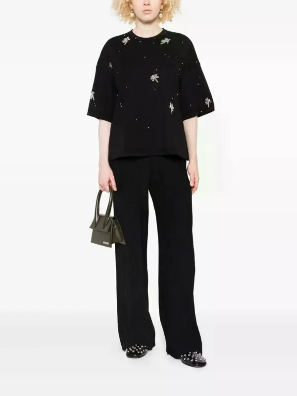 FORTE_FORTE Plissé Crepe Trousers