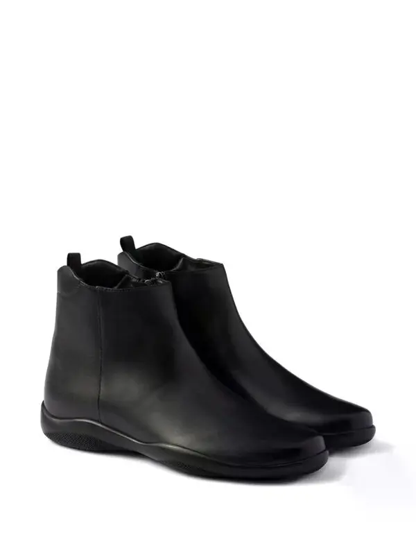 Prada Leather Ankle Boots