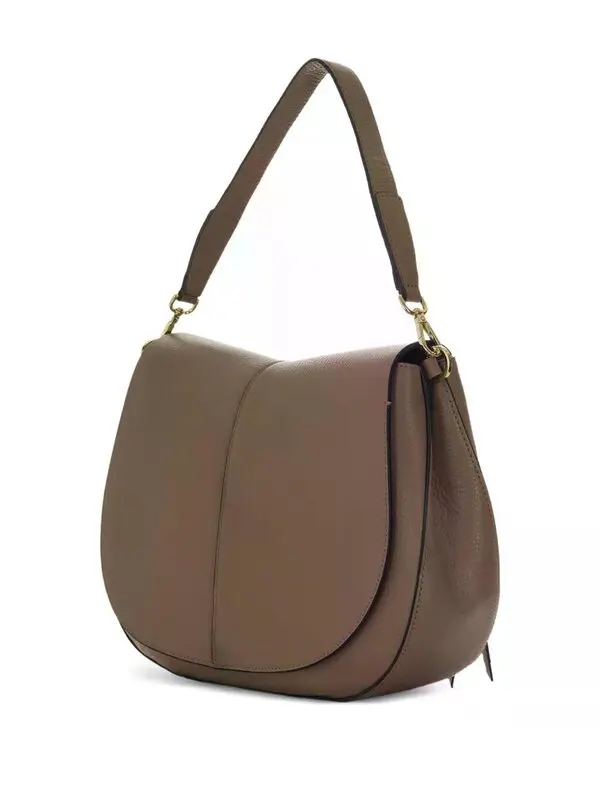 GIANNI CHIARINI Half-moon Pebbled Leather Shoulder Bag