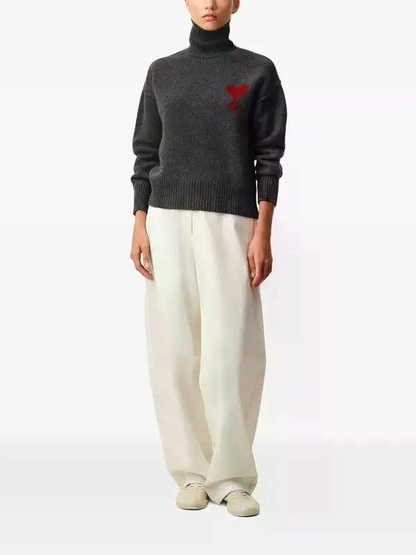 AMI Paris De Coeur Wool Sweater