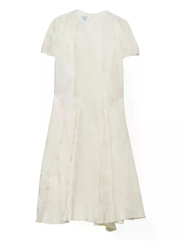Prada Floral Jacquard Midi Dress