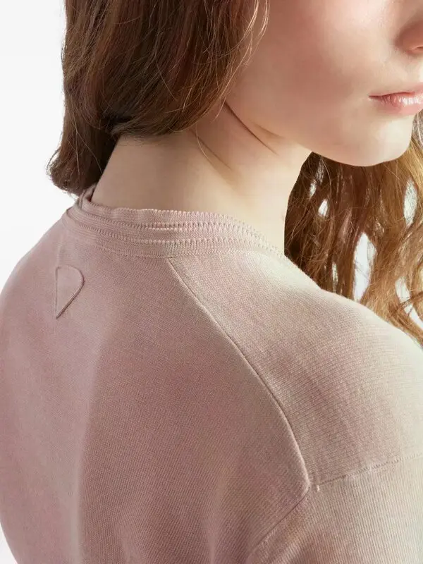Prada Ribbed Knit Button-front Cardigan