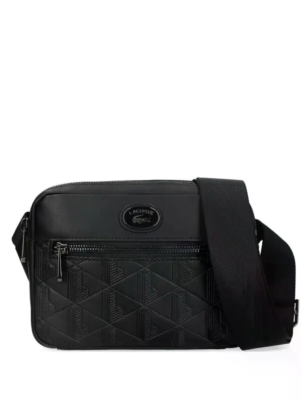 Lacoste Reporter Nomogramme Messenger Bag - Black