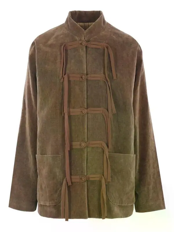 UMA WANG Velvet Jacket With Toggle Fastenings