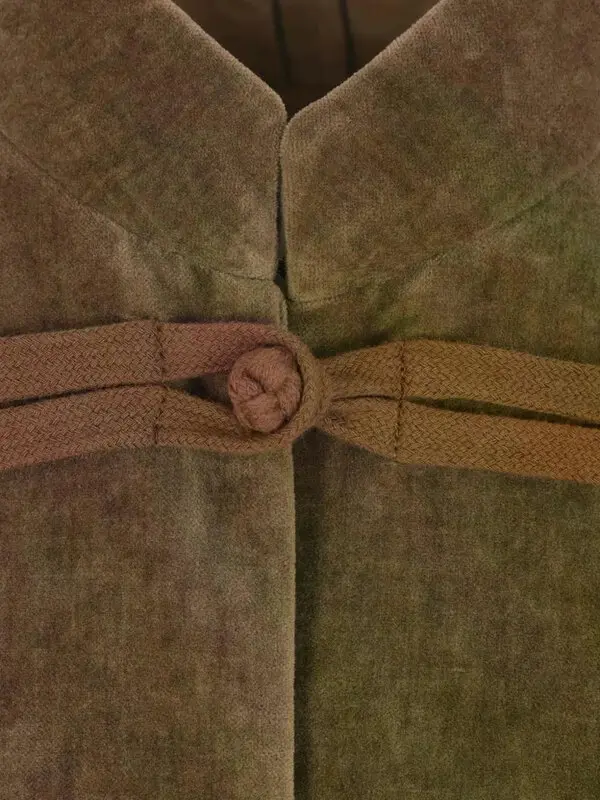 UMA WANG Velvet Jacket With Toggle Fastenings