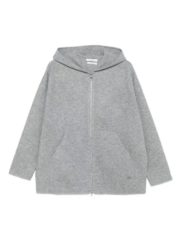 Max Mara Zip-up Wool-blend Hoodie