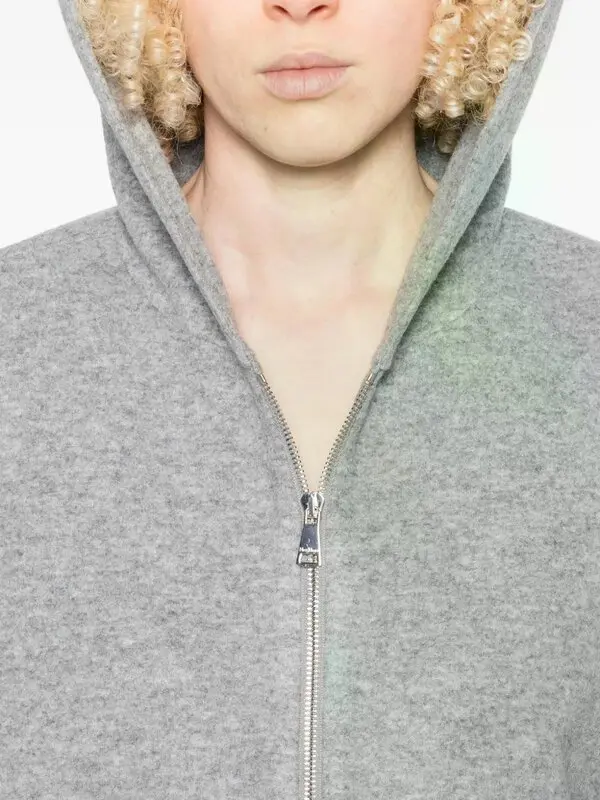 Max Mara Zip-up Wool-blend Hoodie