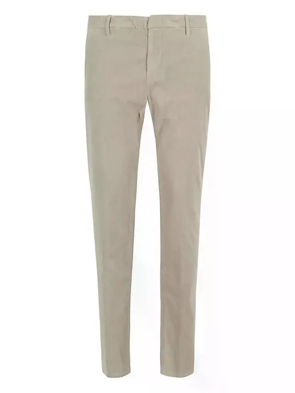 DONDUP Logo-patch Trousers - Neutrals
