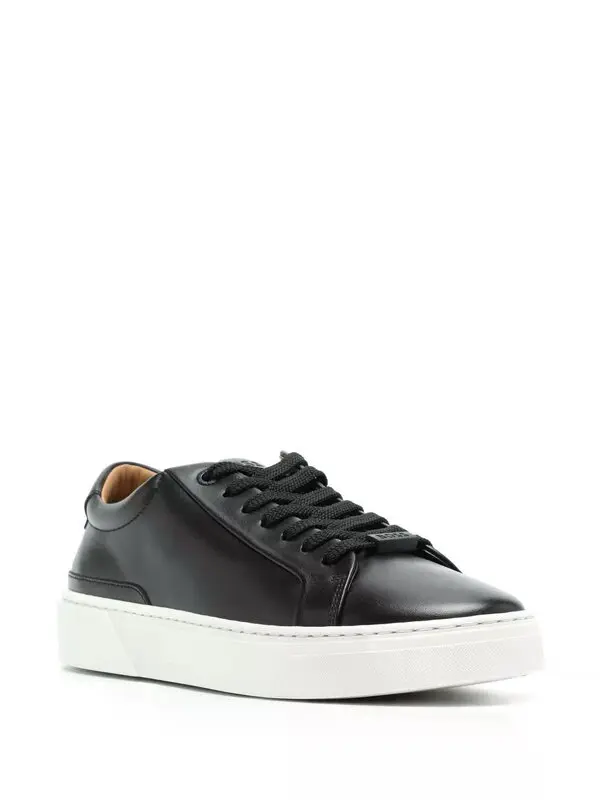 BOSS Logo-plaque Leather Sneakers