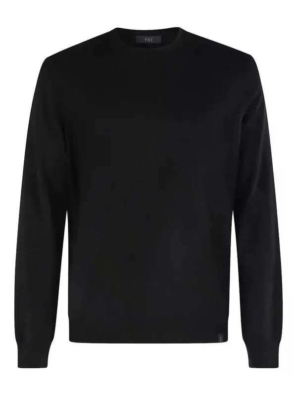 FAY Virgin Wool Sweater - Black