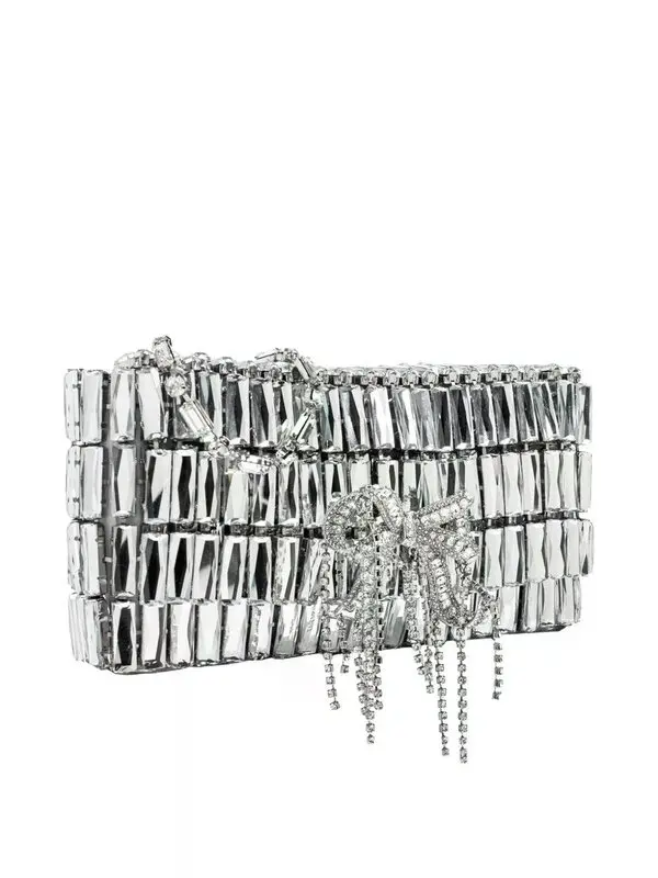 SELF-PORTRAIT Mini Bow-embellished Clutch