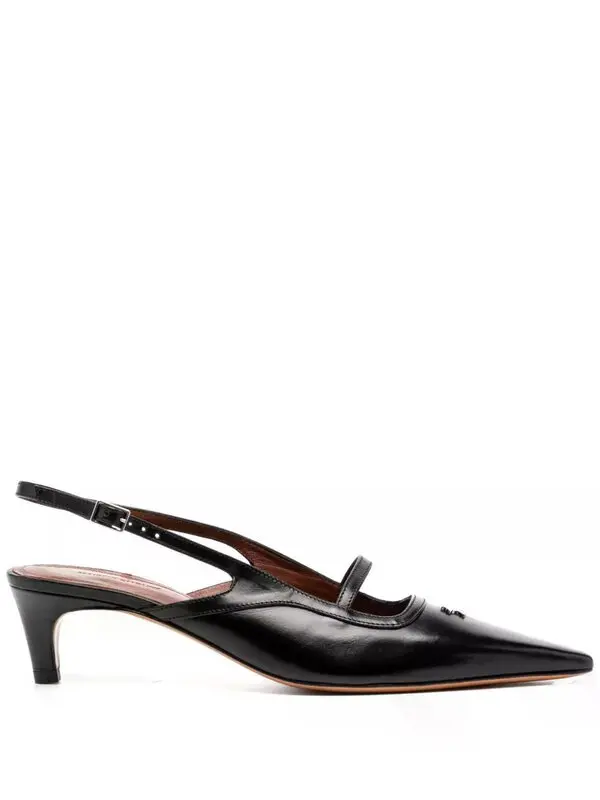 Maison Kitsuné Pointed-toe Slingback Pumps