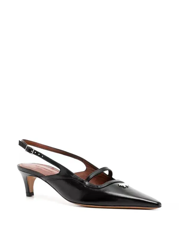 Maison Kitsuné Pointed-toe Slingback Pumps