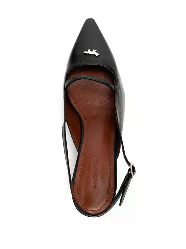 Maison Kitsuné Pointed-toe Slingback Pumps
