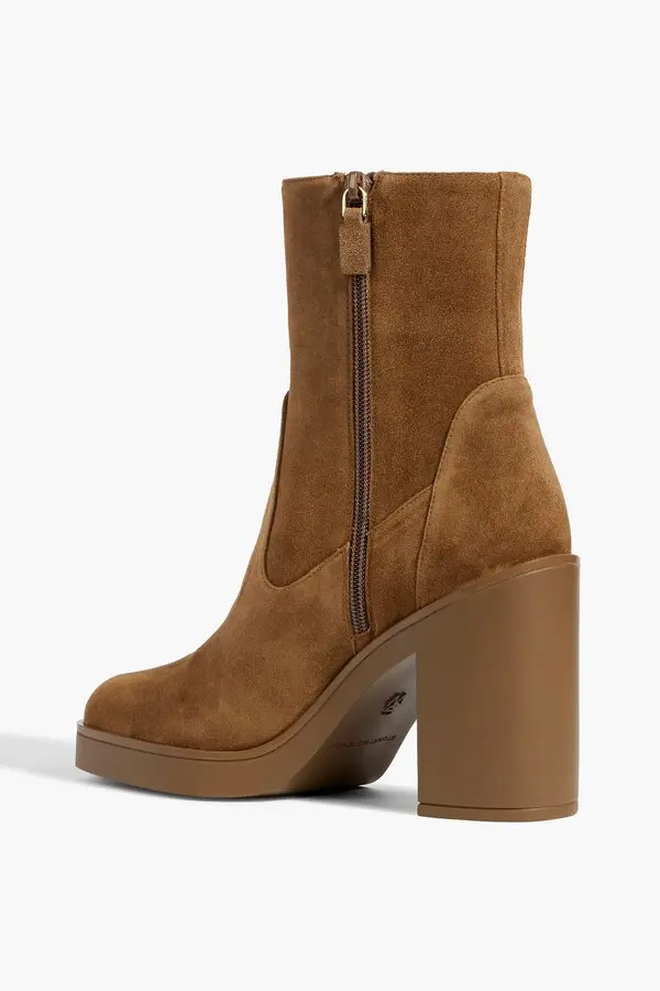 STUART WEITZMAN Bethenny 80 Suede Ankle Boots