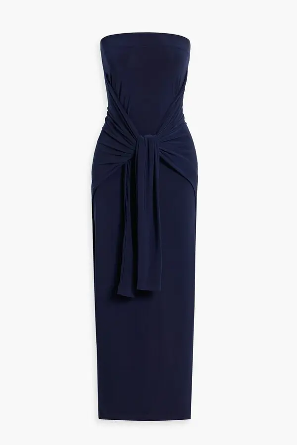 Norma Kamali Strapless Stretch-jersey Maxi Dress