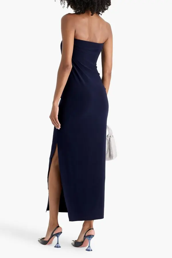 Norma Kamali Strapless Stretch-jersey Maxi Dress