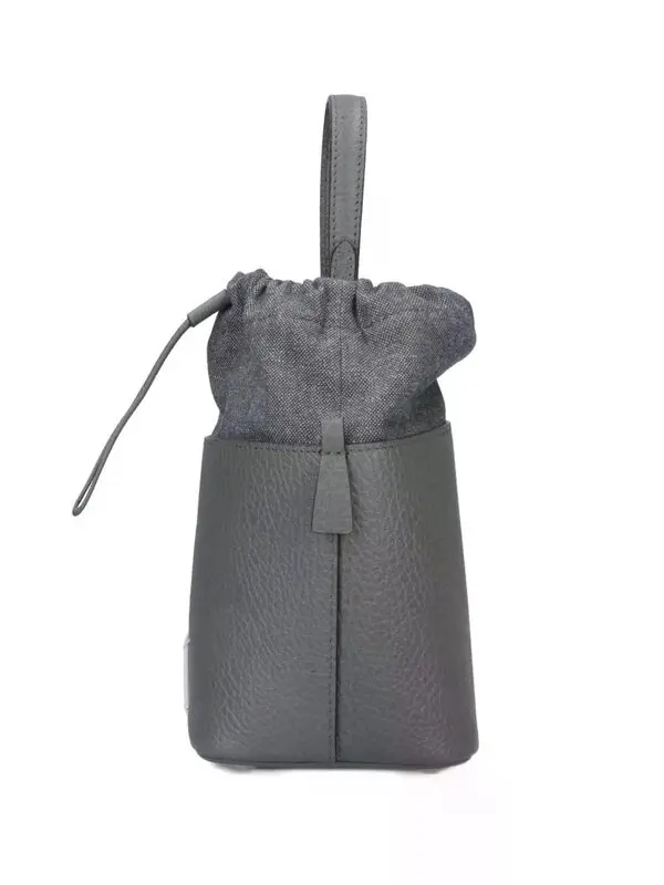 MAISON MARGIELA Small 5ac Drawstring Bucket Bag - Grey