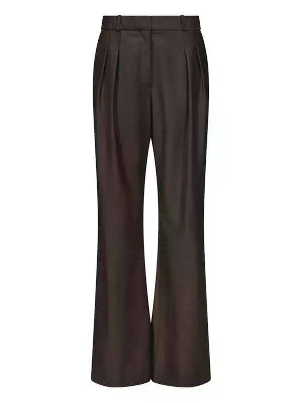 Loulou De Saison Pleated Straight-leg Trousers