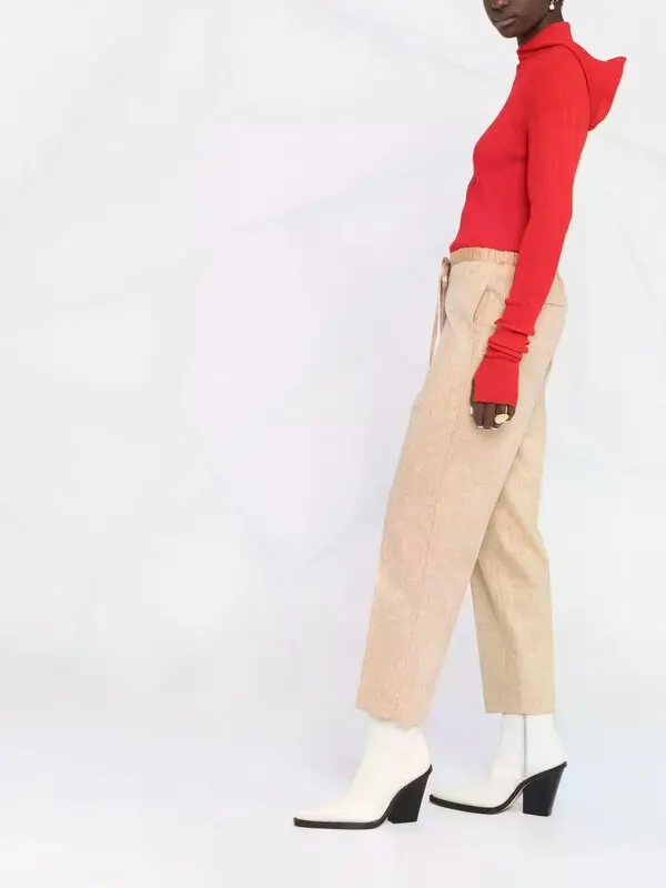 JIL SANDER Ribbed-knit Hoodie