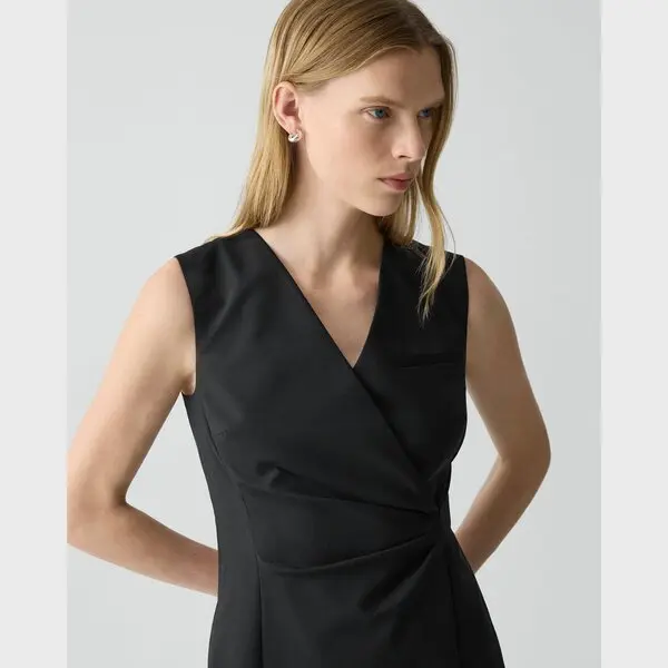 Theory Wrap Blazer Dress In Stretch Wool