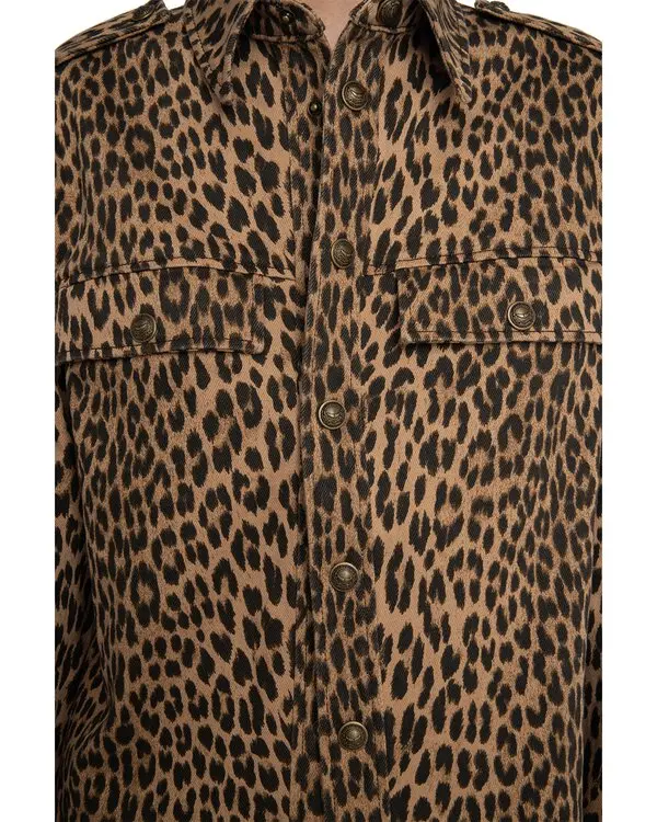 Zadig&Voltaire Taskam Leopard Denim Jacket