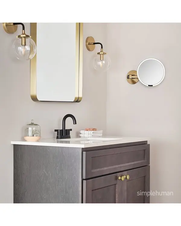 SIMPLEHUMAN Wall Mount Sensor Mirror - Brass