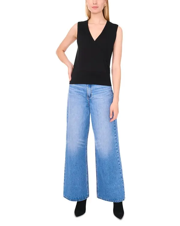 1.State Faux Wrap Top