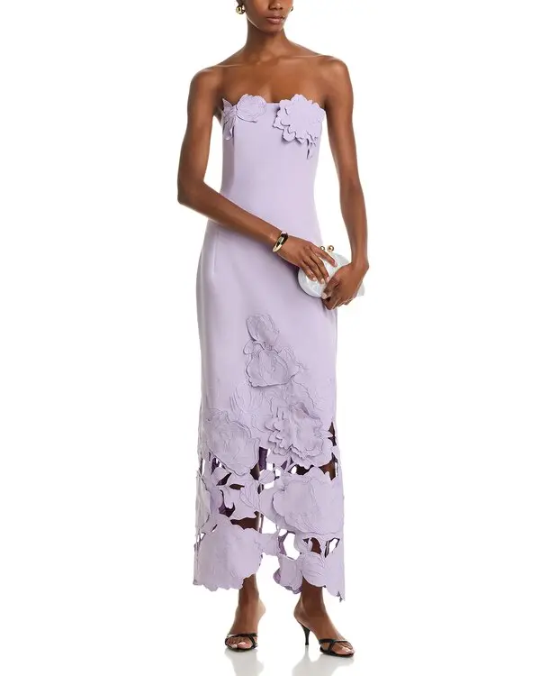 LEO LIN Rayna Applique Maxi Dress