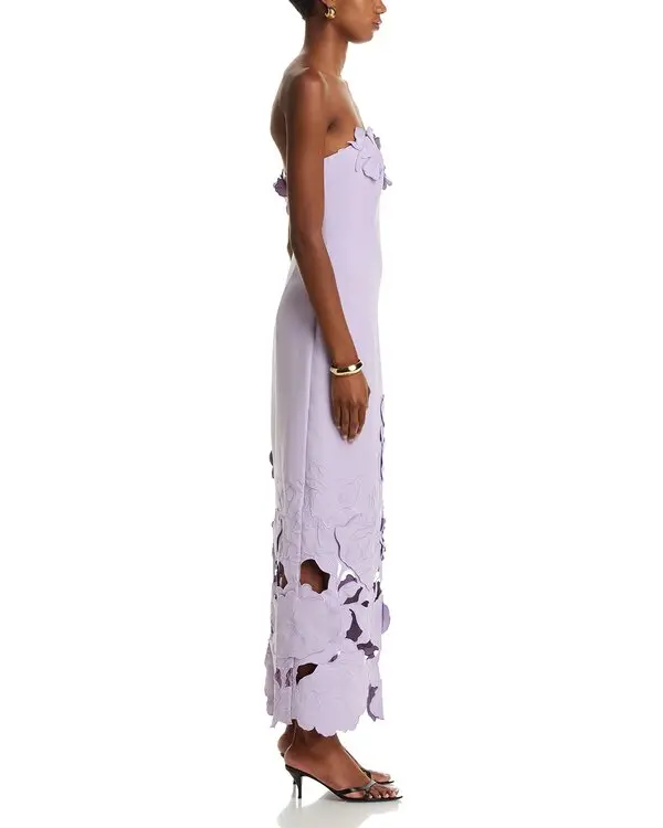 LEO LIN Rayna Applique Maxi Dress