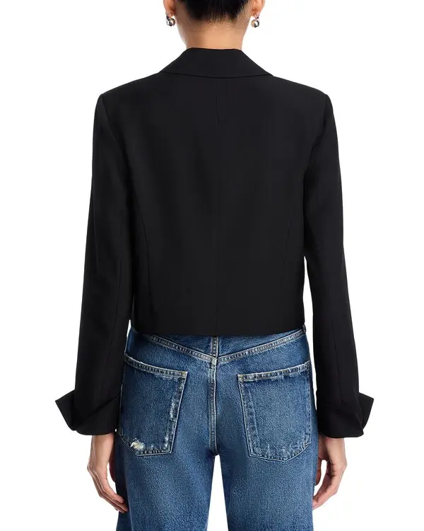 Steve Madden Rowane Cropped Blazer - Black