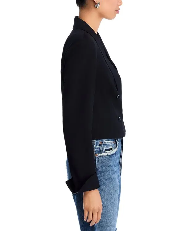 Steve Madden Rowane Cropped Blazer - Black