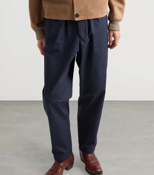 Prada Cotton Slim Fit Trousers