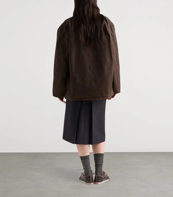 Prada Mohair-wool Midi Skirt